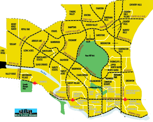 NW Calgary Real Estate Maps: Northwest Calgary MLS® Listings Maps